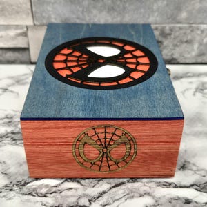 Spidey Box Personalization Available Spiderman Inspired - Etsy