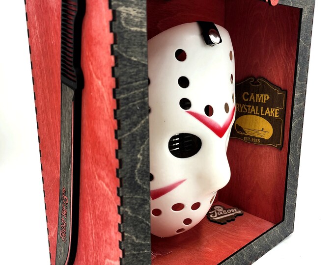Full Size Hockey Mask Shadow Box Jason Friday the 13th - Etsy