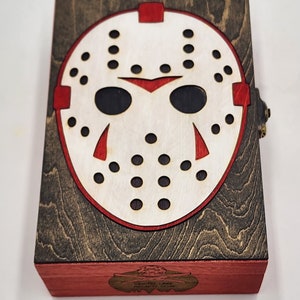 Jason Voorhees Laser Engraved Wood Box Friday the 13th can Be ...