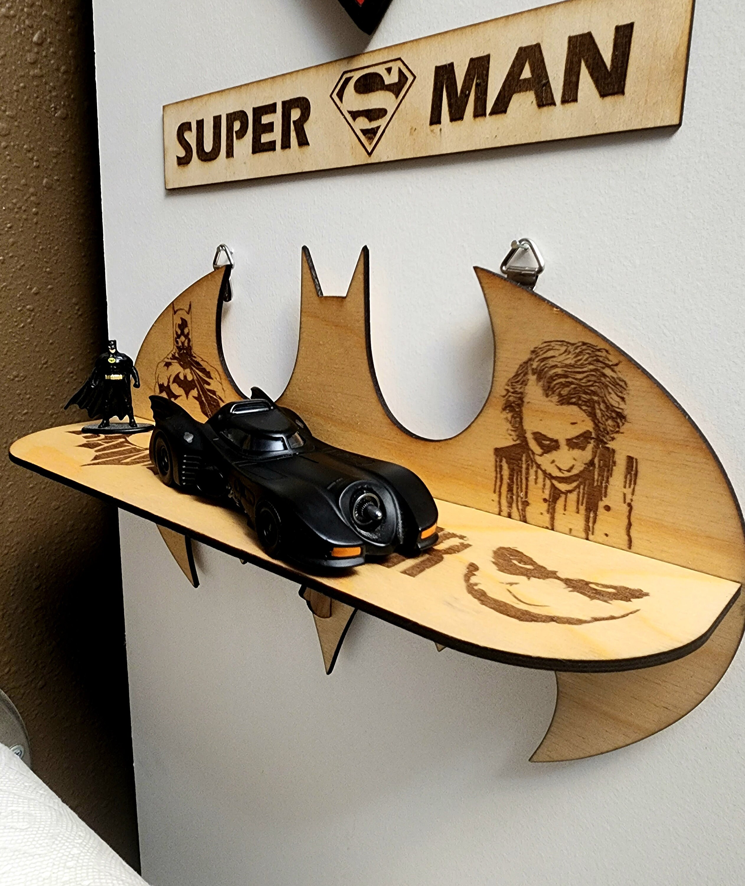Wall Shelf for Action Figure Batman Display Shelf - Etsy