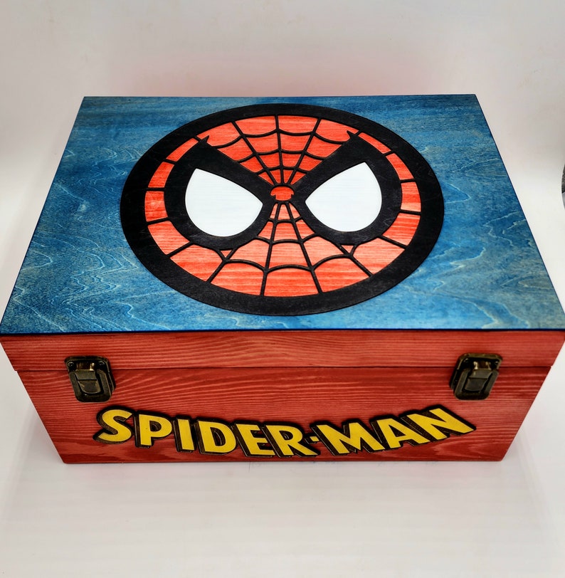 Large Spiderman Inspired Gift Box Letter Box LARGE Spidey Box. - Etsy