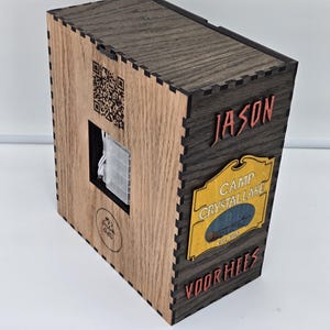 Full Size Hockey Mask Shadow Box Jason Friday the 13th REMOVABLE Mask ...