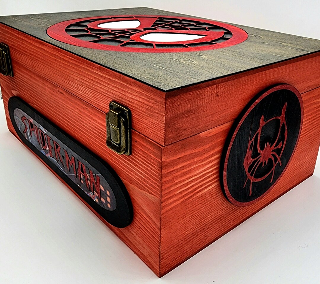 Large Miles Morales Spidermaninspired Gift Box Letter Box - Etsy