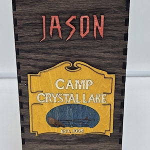 Full Size Hockey Mask Shadow Box Jason Friday the 13th REMOVABLE Mask ...
