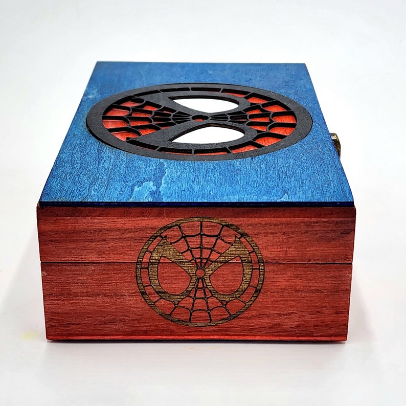 Spidey Box Personalization Available Spiderman Inspired With - Etsy