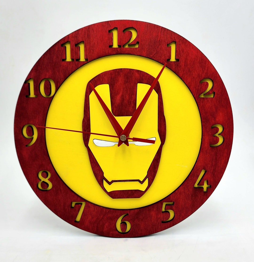 Iron Man Wall Clock 10.5 Inch - Etsy