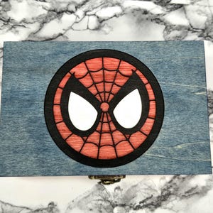 Spidey Box Personalization Available Spiderman Inspired - Etsy
