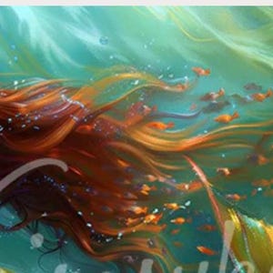 NADIA (mermaid) Furniture Decoupage Paper by Whimsykel Designs- A1 ...