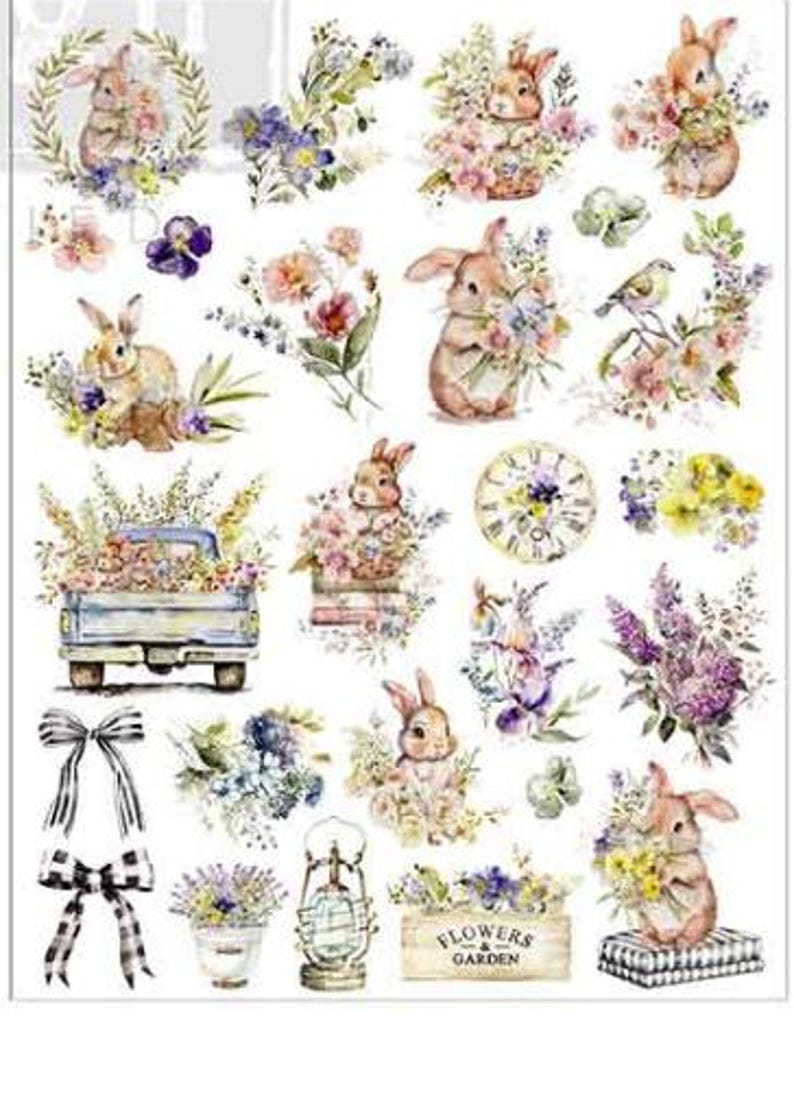 Hop Into Spring- Redesign With Prima Transfer- Easter - Spring ...