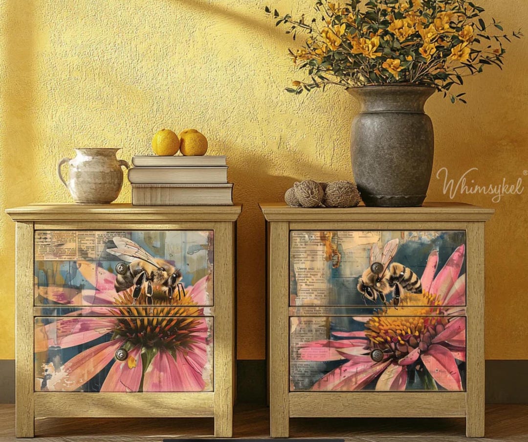 Honey Bee Duo - Furniture Decoupage Paper by Whimsykel Designs - Honey ...