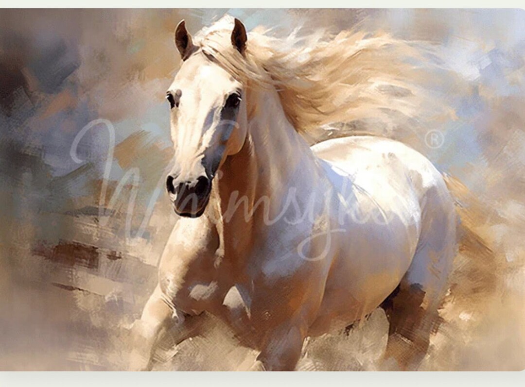 UNBRIDLED- Horse Decoupage Paper by WHIMSYKEL DESIGNS - Furniture ...