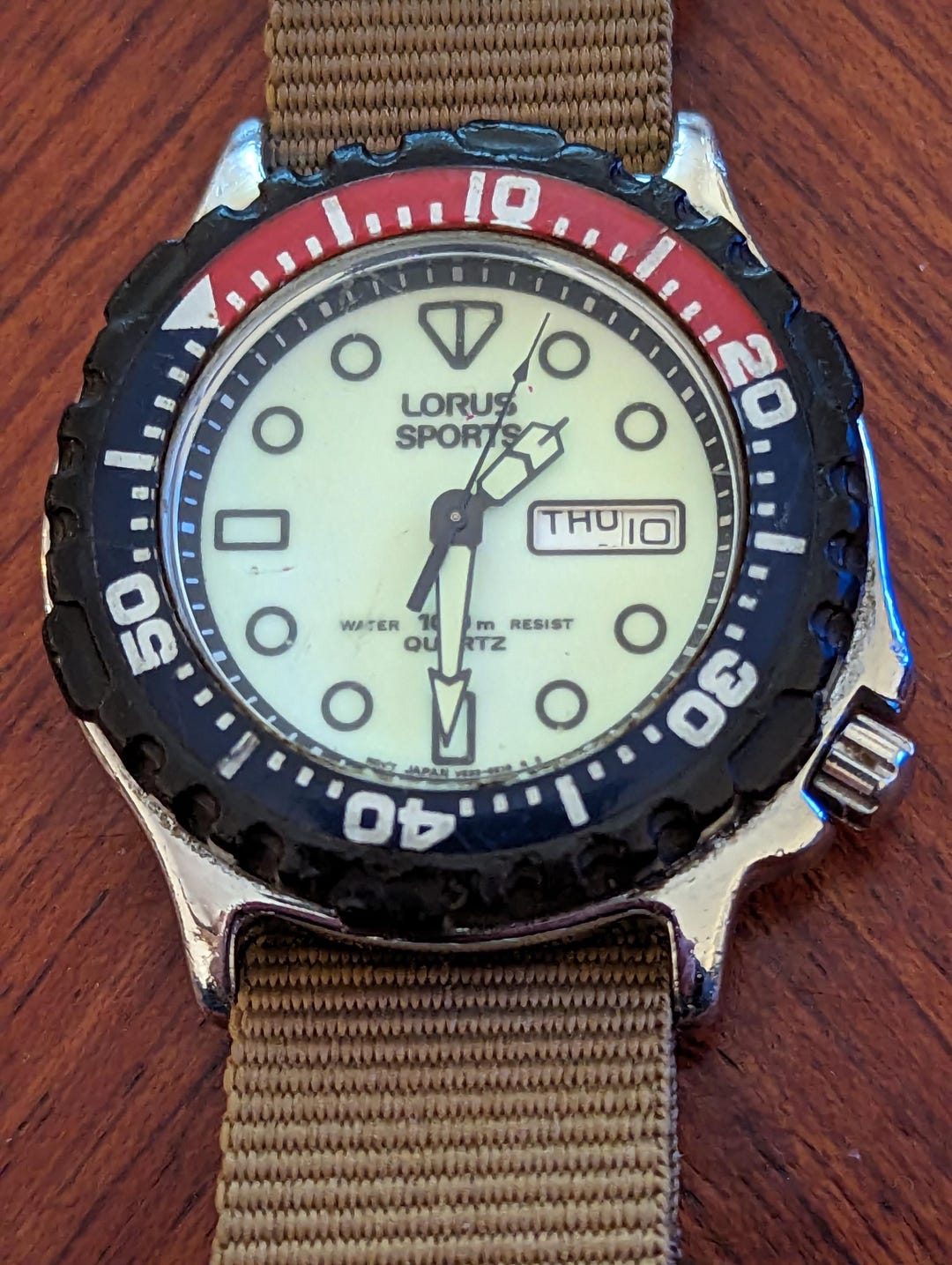 Lorus Seiko Sport/diver Men's Watch W/ Luminous Dial Running and ...