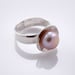 Pearl Ring Pink Pearl Engagement Ring Stacking Ring - Etsy