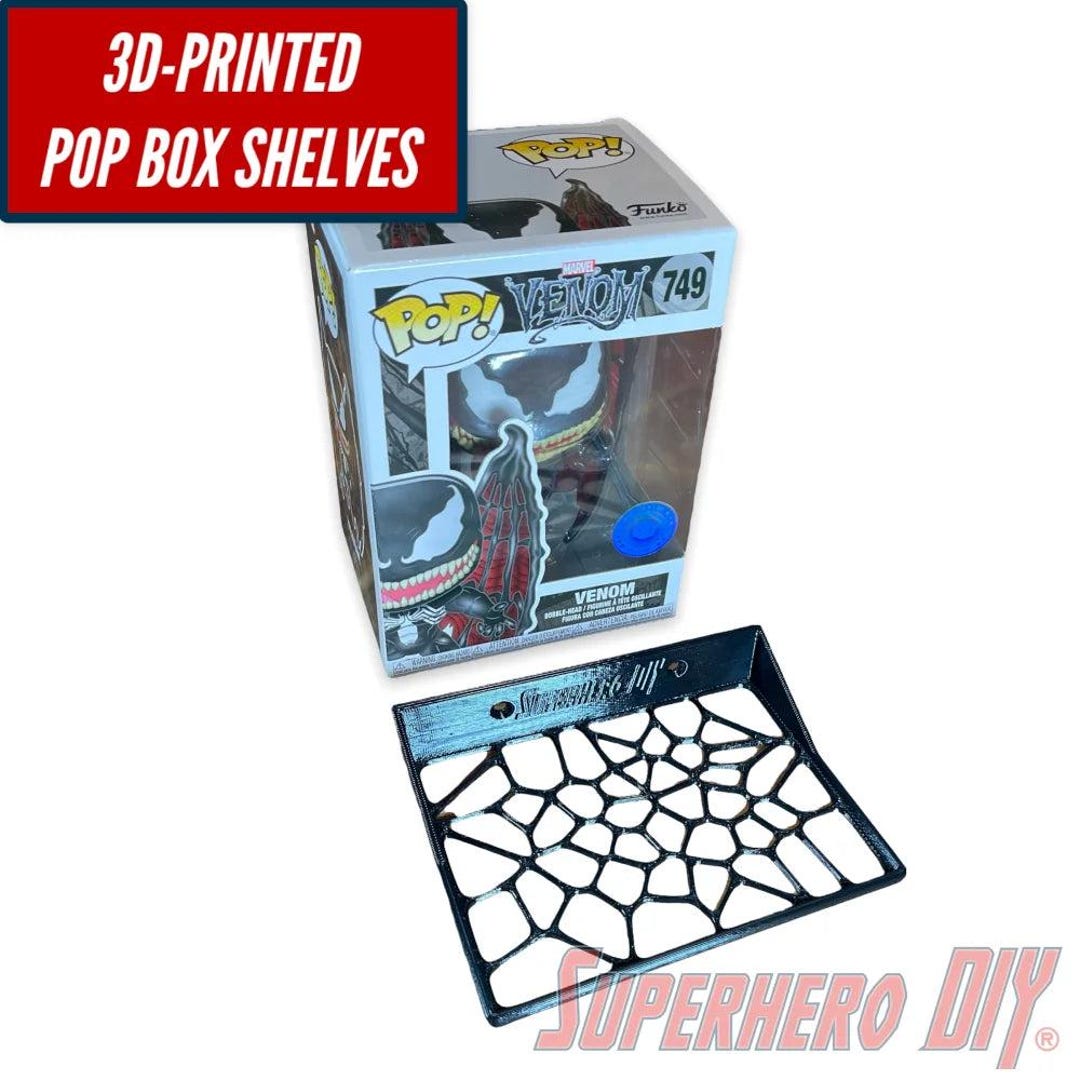 Pop Box Floating Shelves for VENOM | Fits Soft Cases or Funko Box Only ...