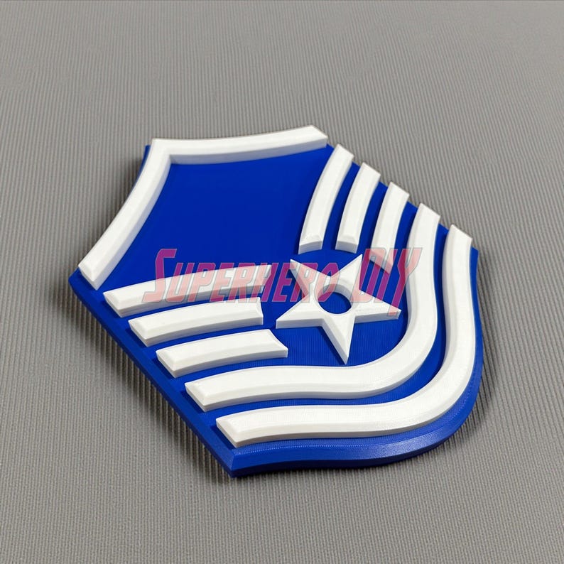 3D Air Force Enlisted Rank Display Insignia | Multiple Sizes Available ...