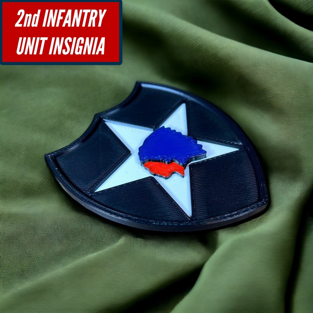Deco 2nd Infantry Division Unit Insignia | Simplified 3d-printed ...