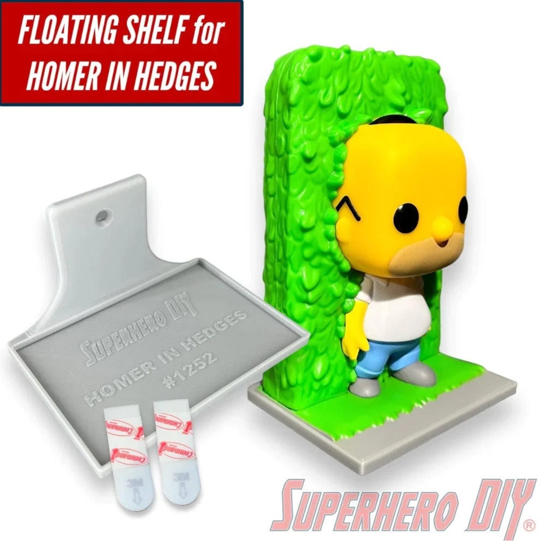 Floating Shelf for Homer in Hedges #1252 | Out of Box Wall Display ...