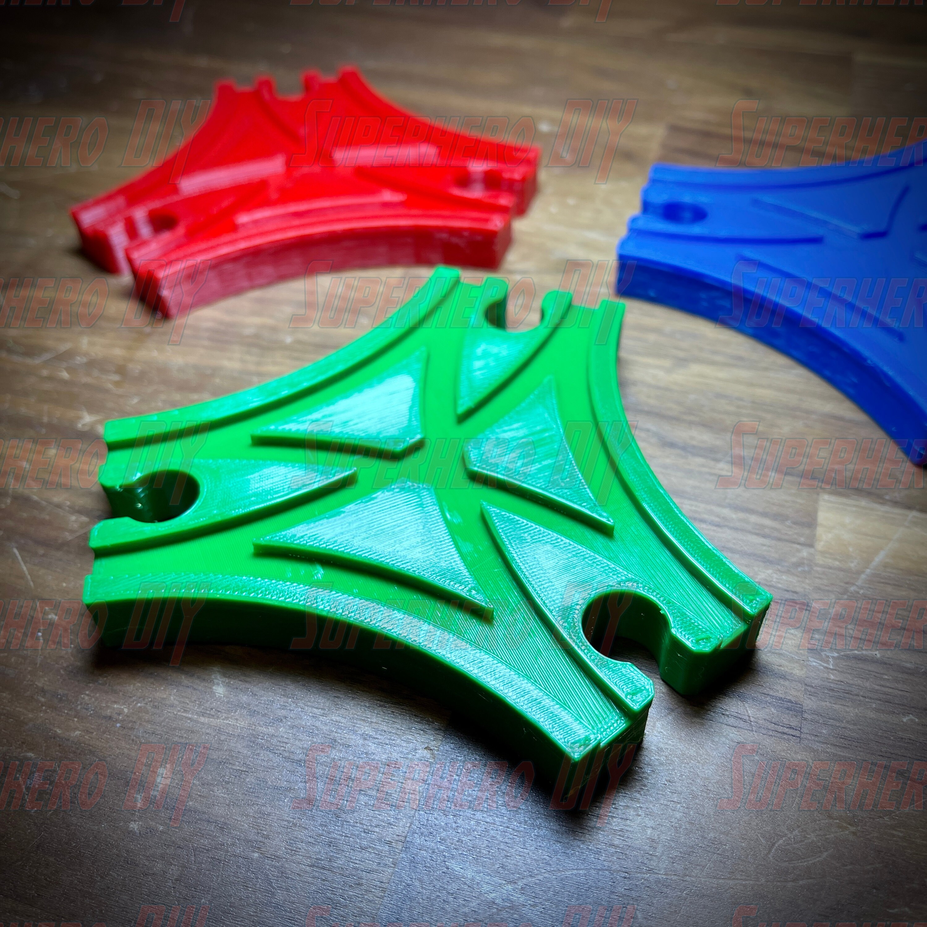 3-WAY Triangle Junction Track Piece Compatible With Brio or Wooden ...