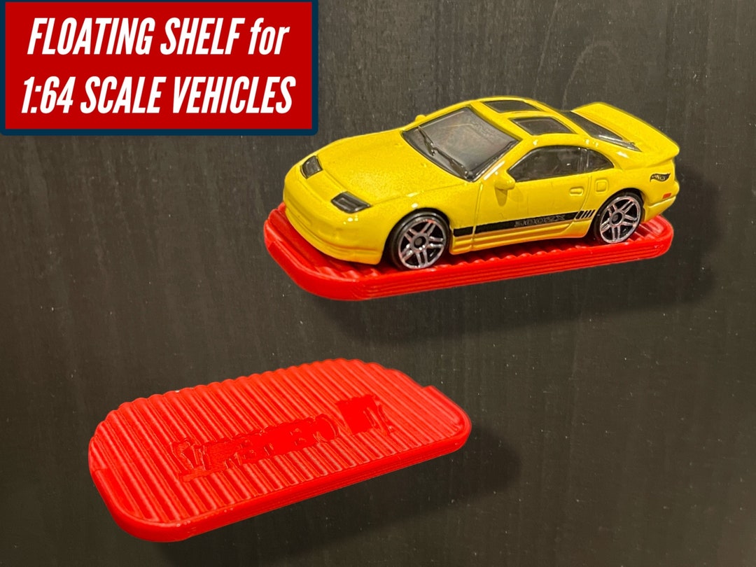 Floating Shelf for Hot Wheels or 1:64 Vehicles Space-saving - Etsy