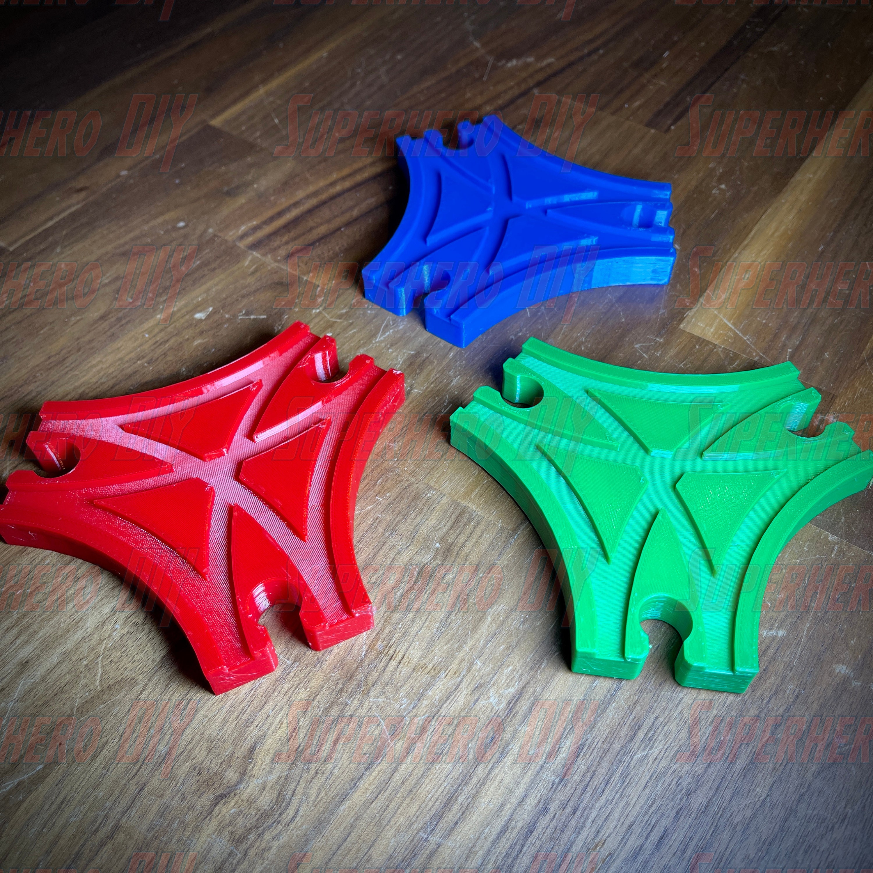 3-WAY Triangle Junction Track Piece Compatible With Brio or Wooden ...