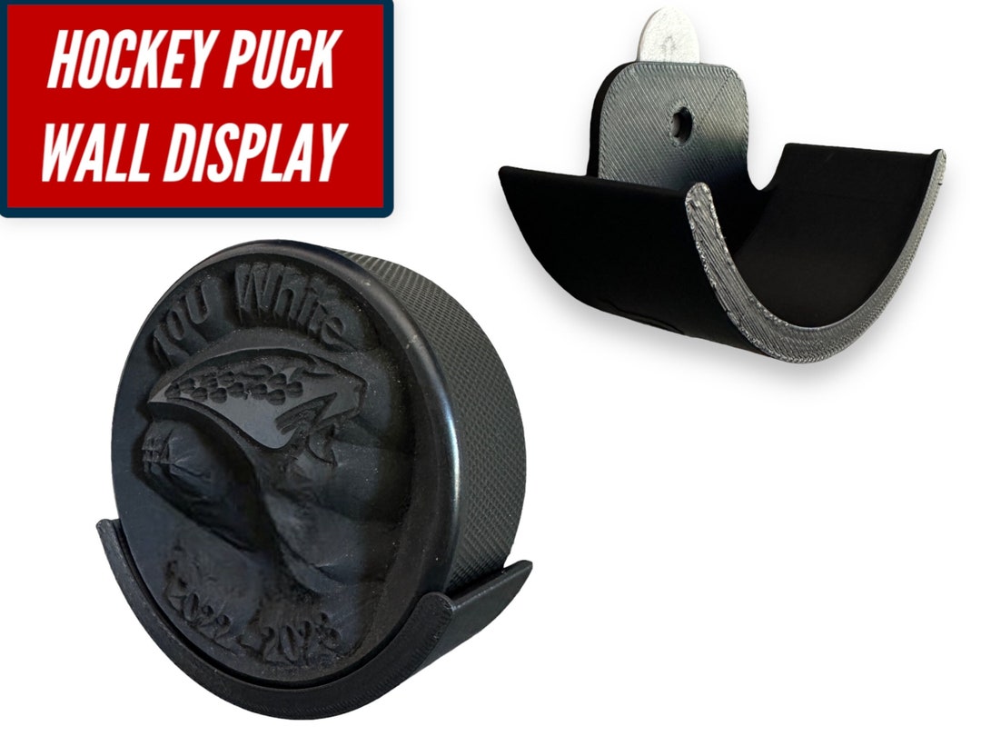 Hockey Puck Holder Wall Mount | Floating Shelf for Your Hockey Puck ...