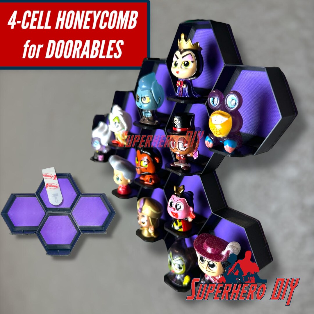 4-CELL Honeycomb Wall Display for Disney Doorables - Etsy