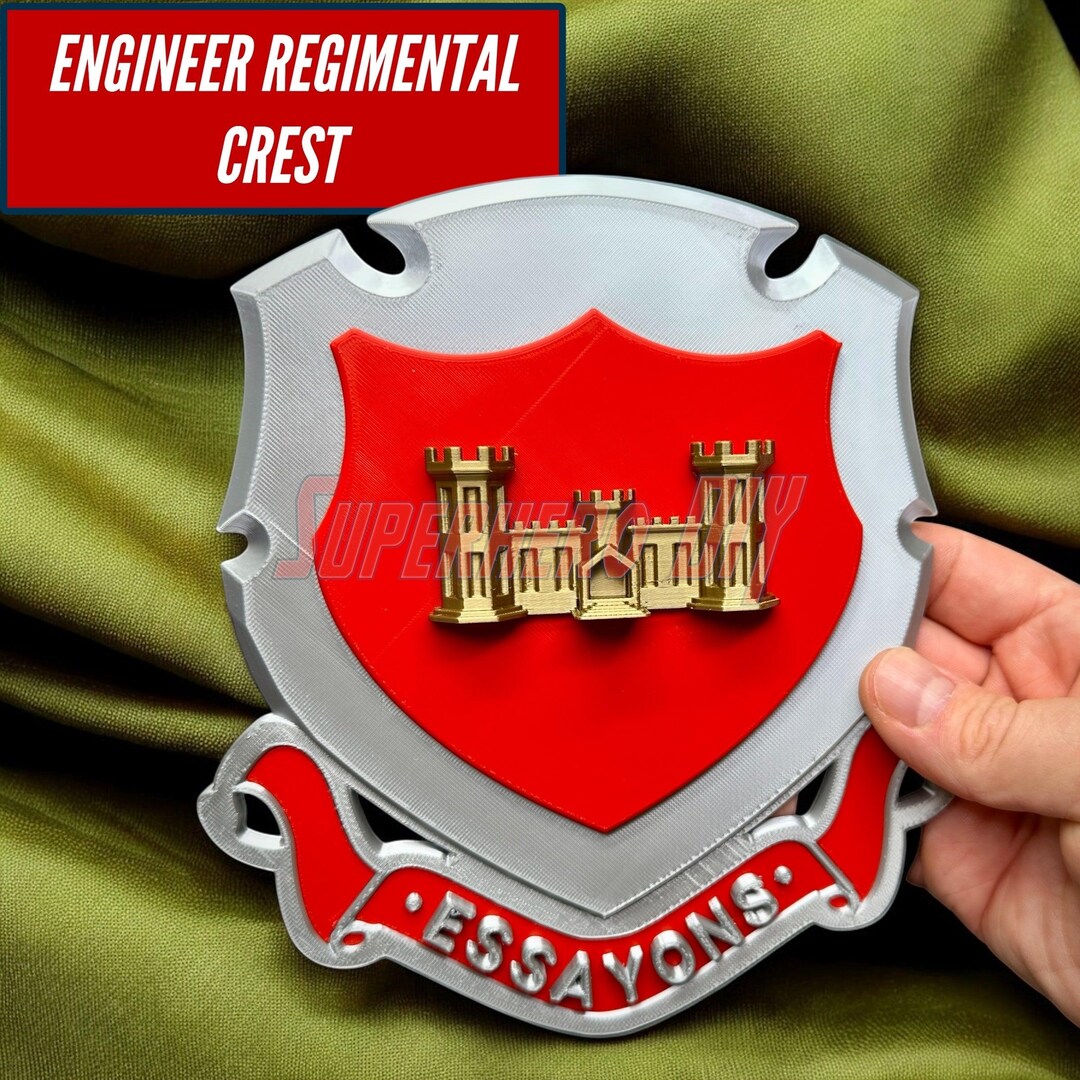 Engineer Regimental Crest – Multiple Sizes Available for Shadow Box or ...