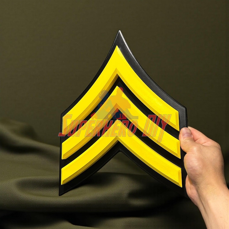 Army Enlisted Rank Set | E-2 to E-9 | 3D Printed Insignia in Multiple ...