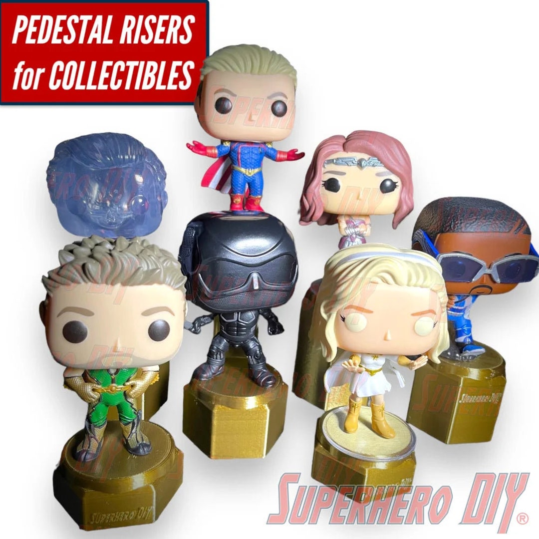 Pedestal Stands for Funko Pop 4 Figures or Collectible Display Seven ...