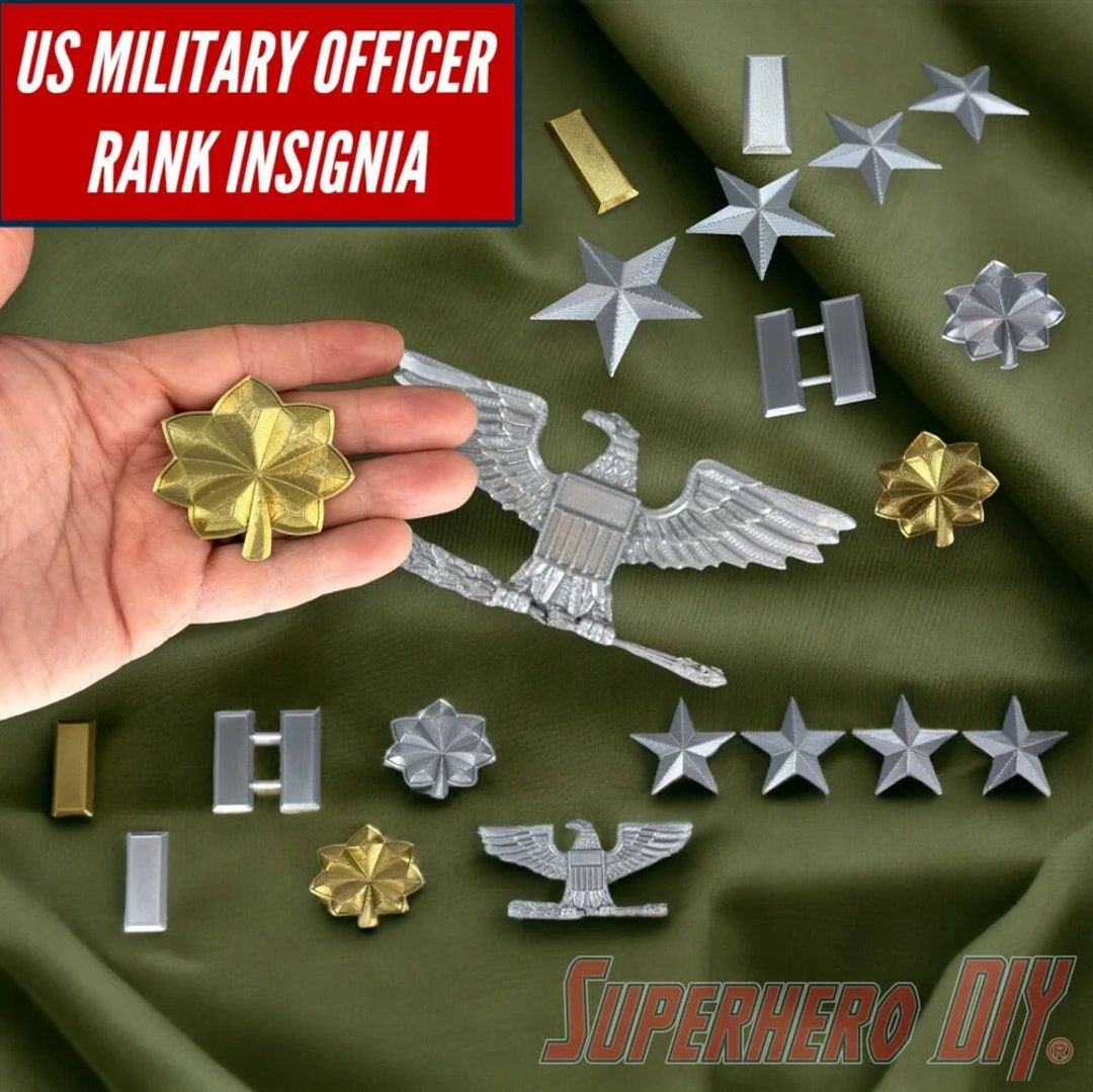 US Military Officer Rank Insignia | Perfectly Detailed and Authentic ...