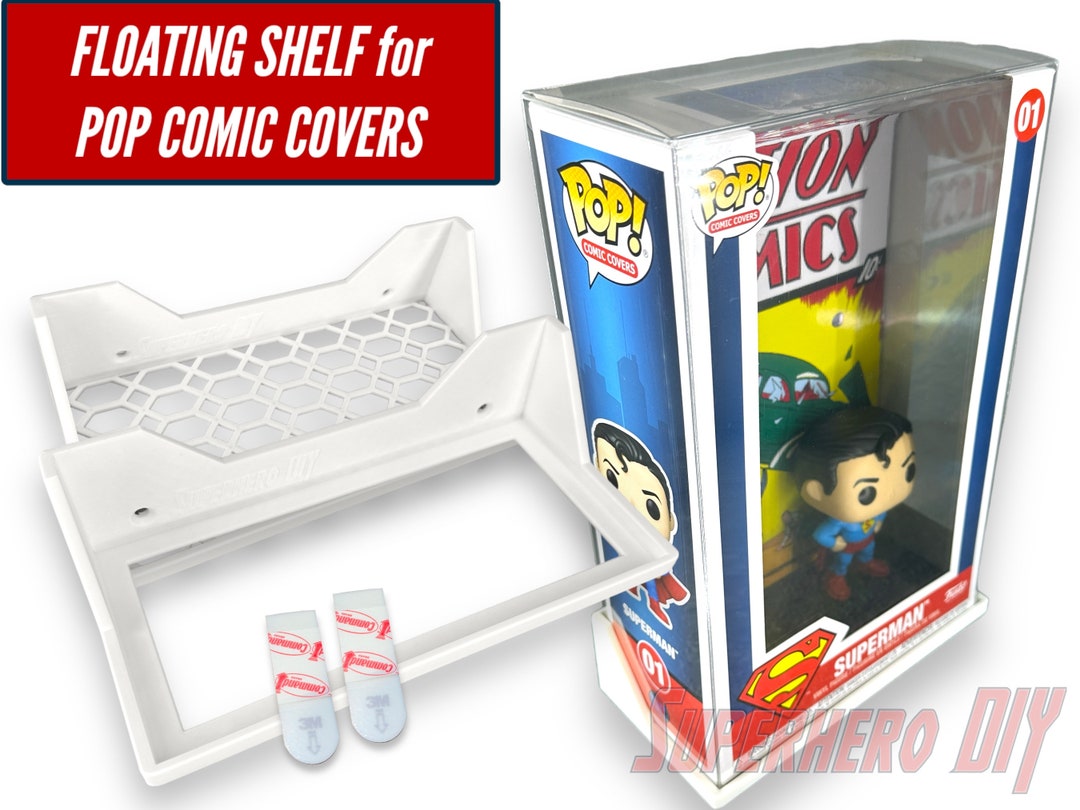 Floating Shelf for Funko Pop Comic Covers Wall Mount Display Pop Box ...