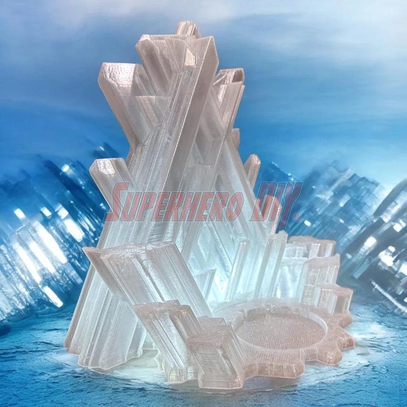 Arctic Crystal Fortress Display Stand for 1:12 Scale Action Figures ...