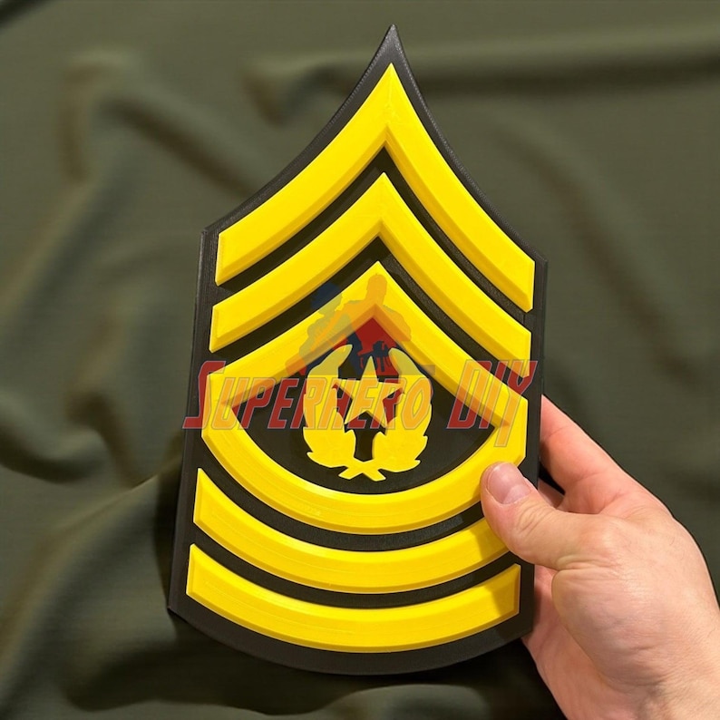 Army Enlisted Rank Set | E-2 to E-9 | 3D Printed Insignia in Multiple ...