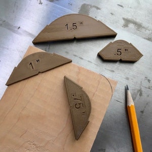 Rounded Corner Template | 3d-printed Woodworking Corner Stencil - Etsy