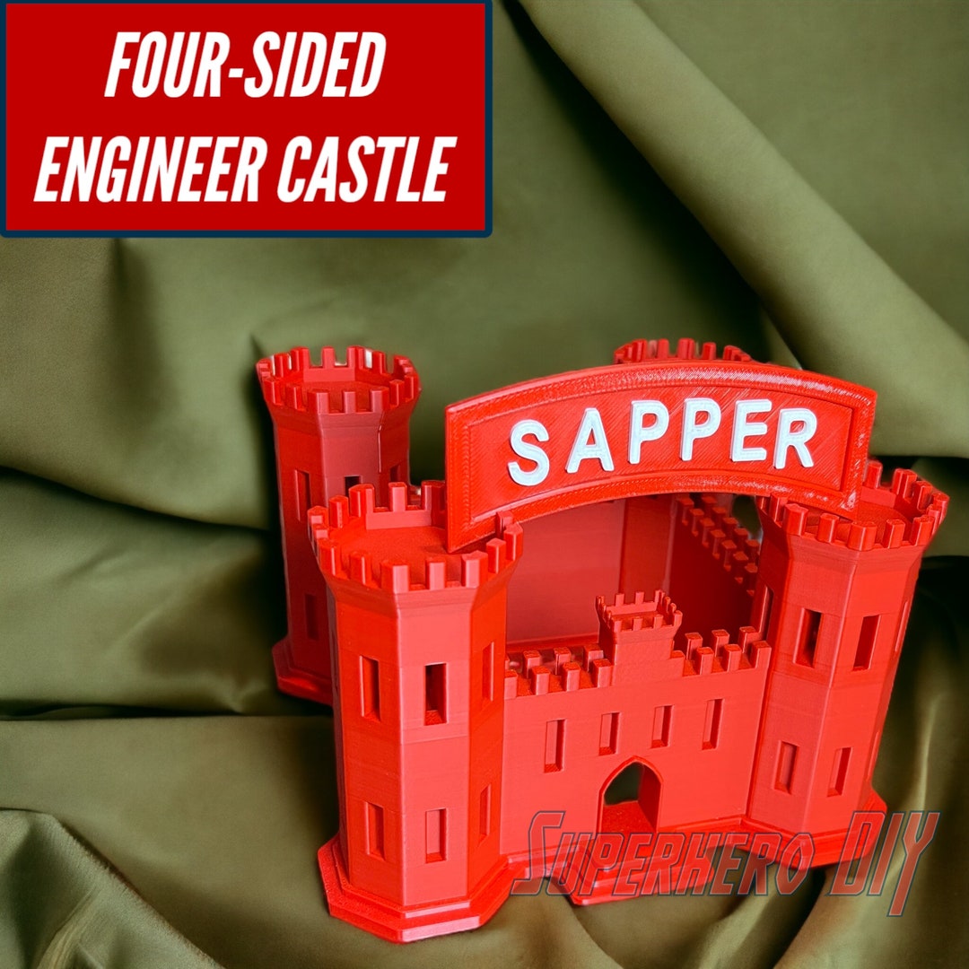 FULL Four-sided Engineer Castle 3d-printed | Combat Engineer Army Corps ...