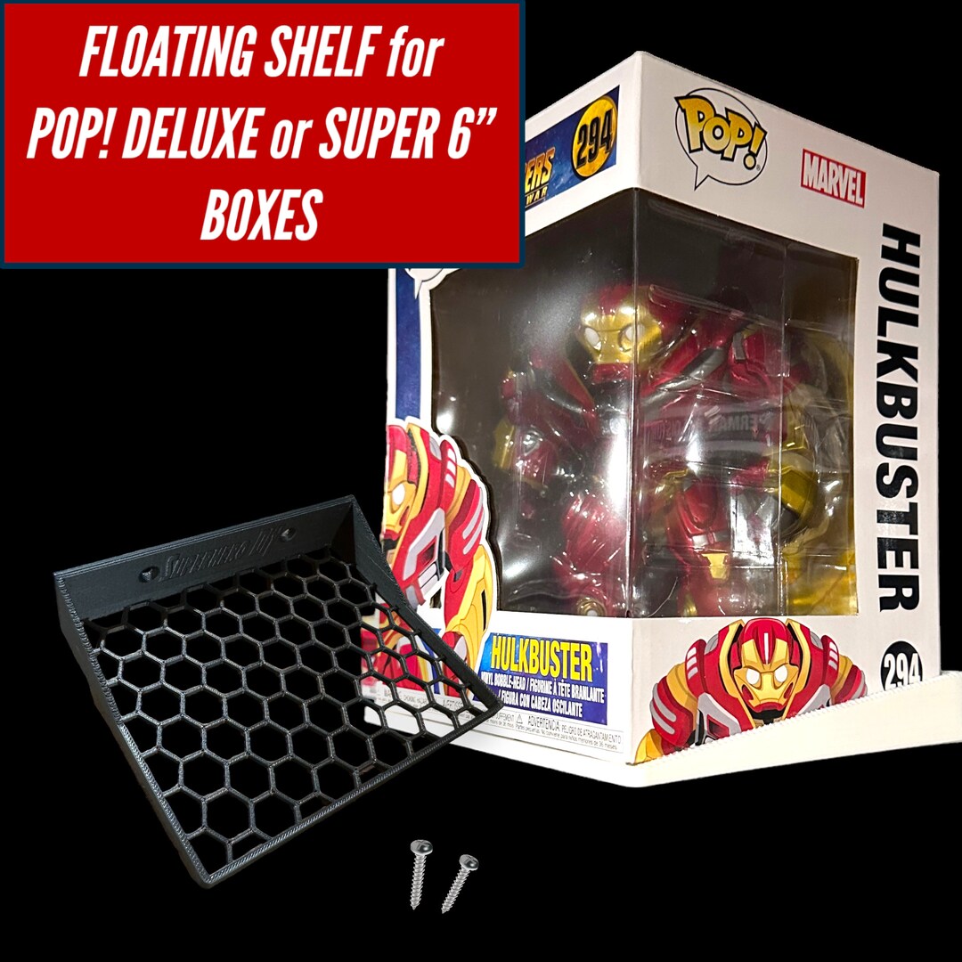 Floating Shelves for Funko Pop! DELUXE Box or Super 6-INCH Fits 6.5W X ...