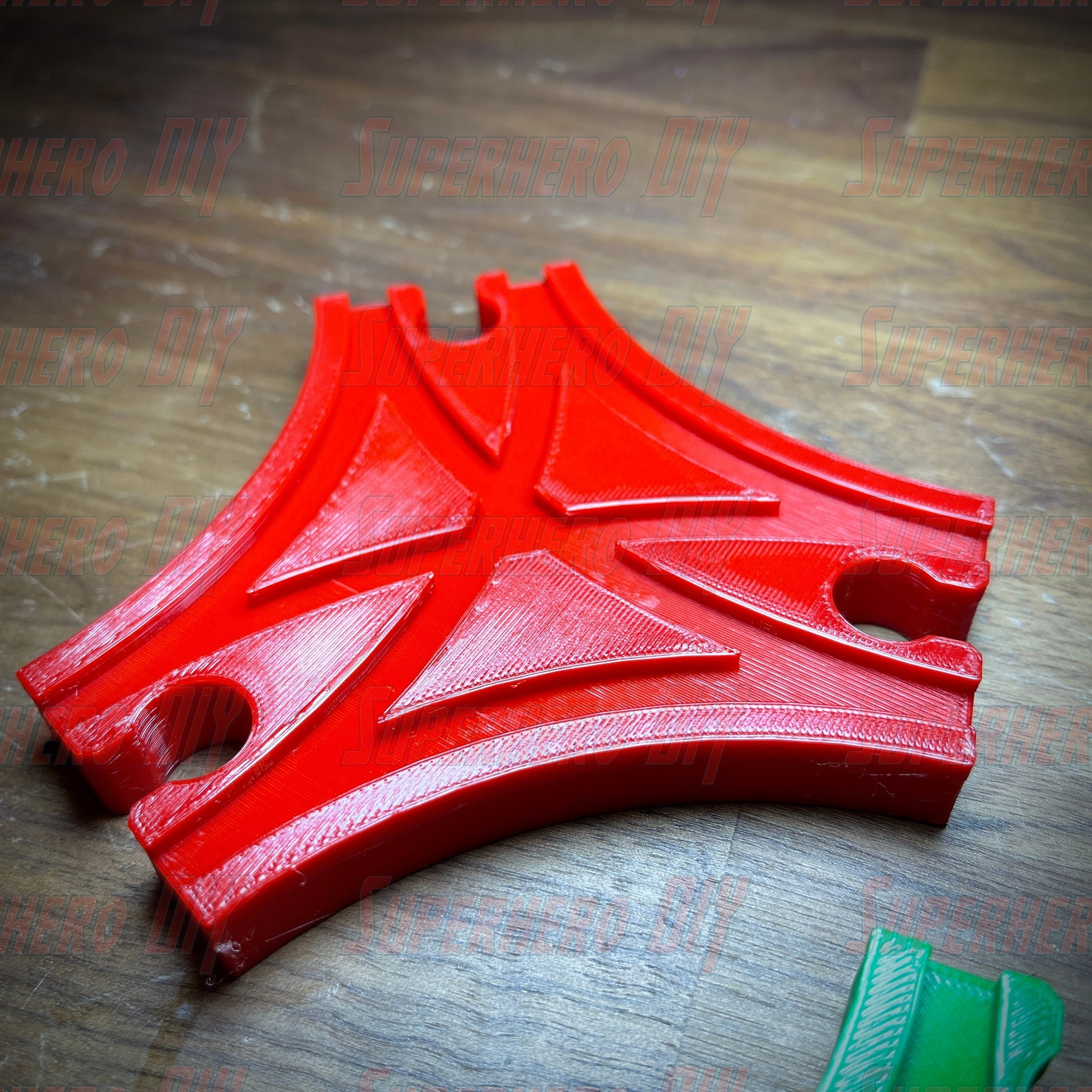 3-WAY Triangle Junction Track Piece Compatible With Brio or Wooden ...