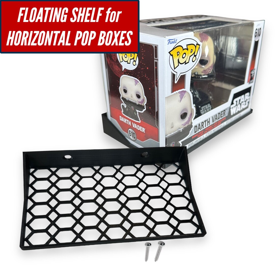 Horizontal Floating Shelf for Funko Pop Boxes | for Sideways Boxes ...