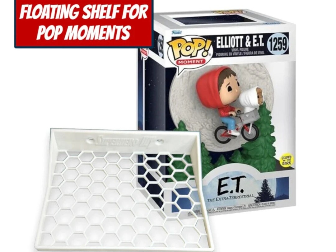 Floating Shelf for Funko Pop Moments Elliot & E.T. 1259 In-box Display ...