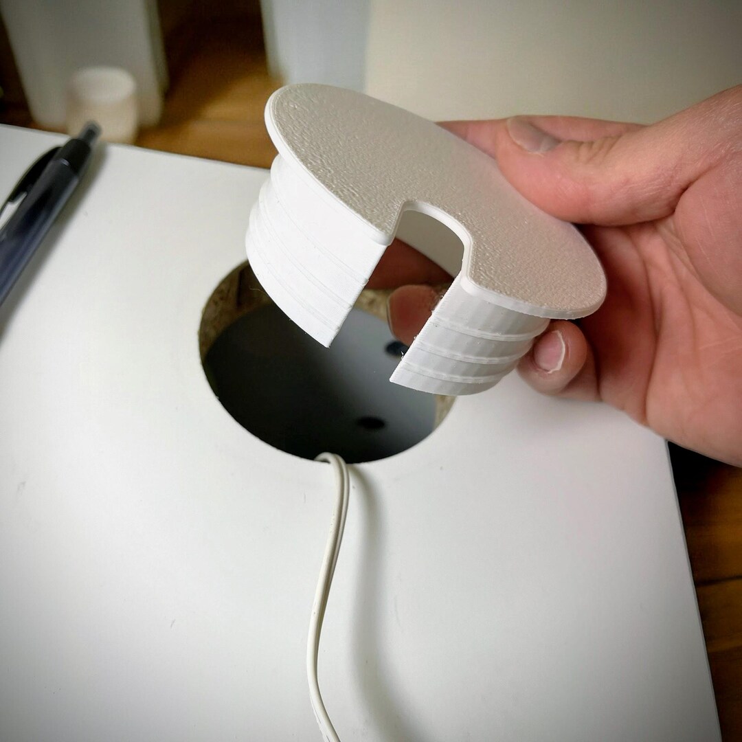 IKEA MICKE Desk Hole Cover Cap | 3d-printed Cable Management Solution ...