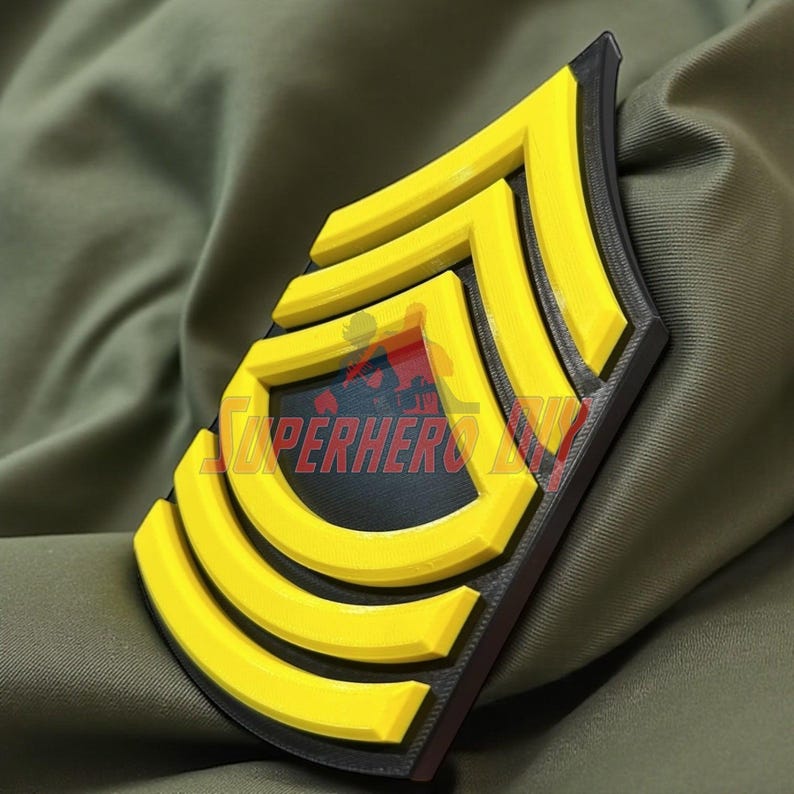 Army Enlisted Rank Set | E-2 to E-9 | 3D Printed Insignia in Multiple ...