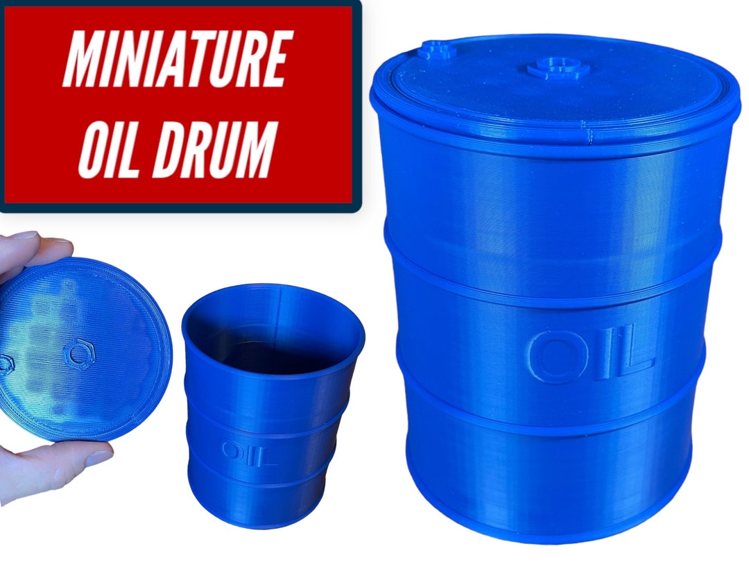 Mini Oil Drum - a Simple Desktop Oil Drum, Desk Organizer or Candy ...