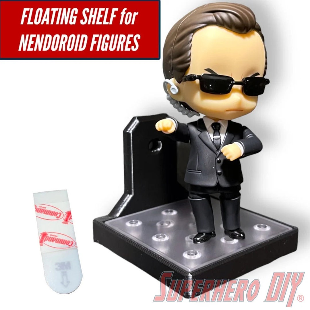 Floating Shelf for NENDOROID Figures | Fits 60mm Base | Comes With ...