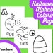 Halloween Alphabet Coloring Pages Halloween Abcs Coloring - Etsy