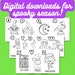 Halloween Alphabet Coloring Pages Halloween Abcs Coloring - Etsy