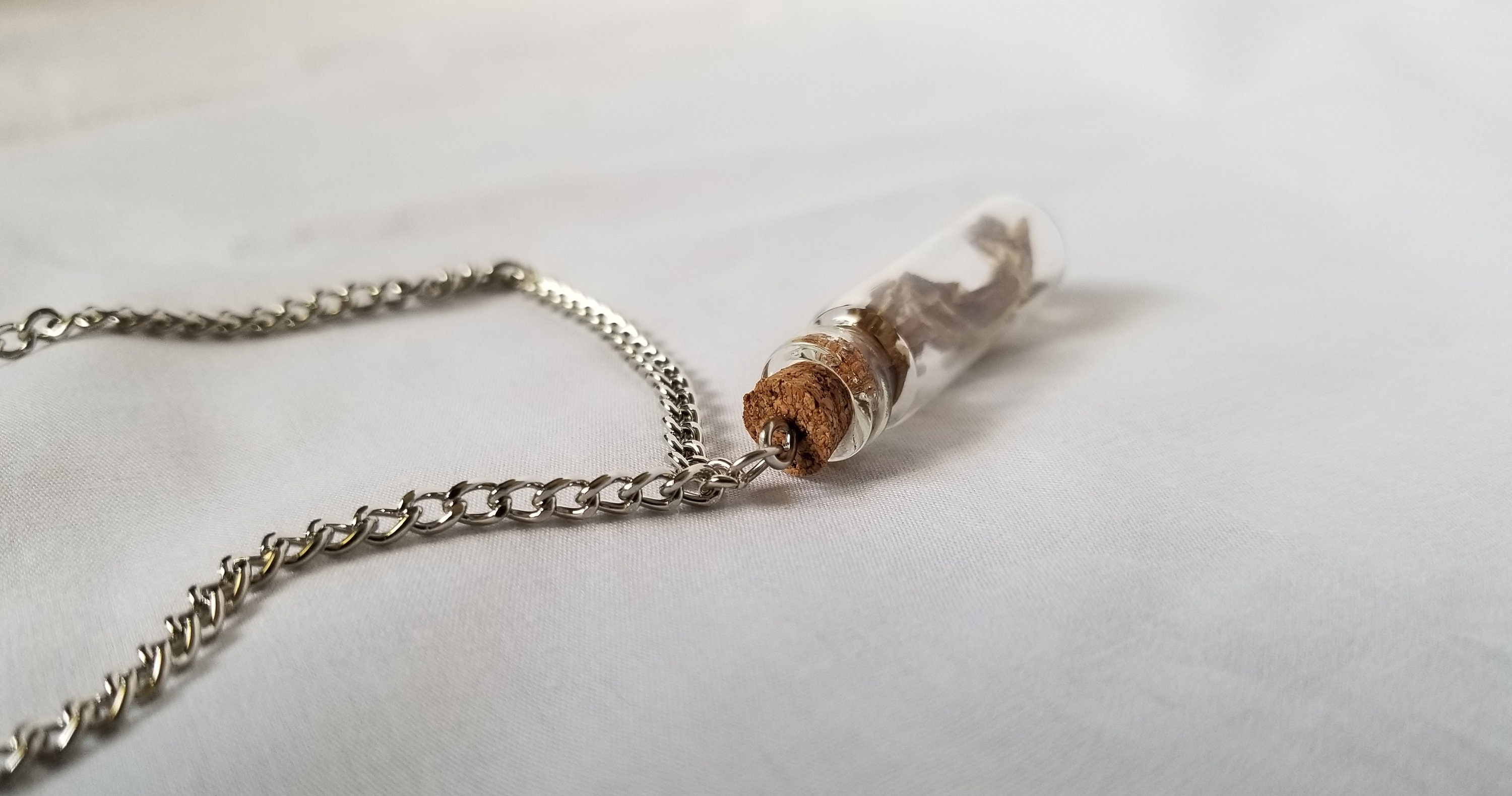 Moorish Viper Shed Glass Bottle Pendant Necklace | Etsy