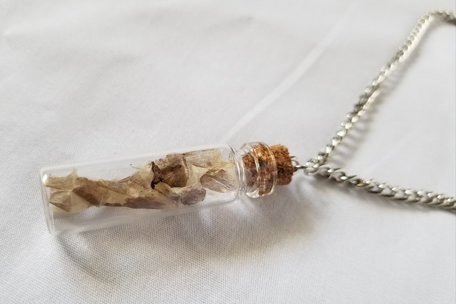 Moorish Viper Shed Glass Bottle Pendant Necklace | Etsy