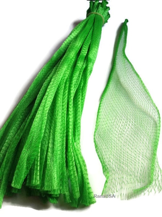 Packing & Shipping 1000 15 Green Reusable Nylon poly Mesh Produce net ...