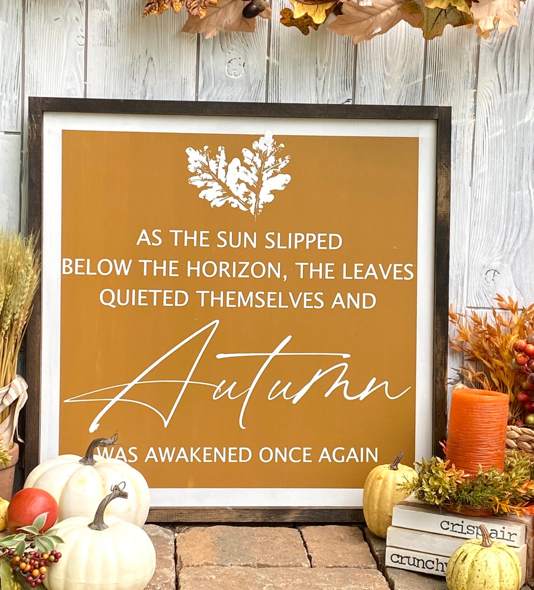 Autumn Sign Fall Decor Fall Farmhouse Sign Autumn Decor - Etsy