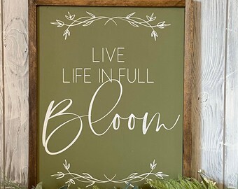 In Full Bloom Sign | Etsy